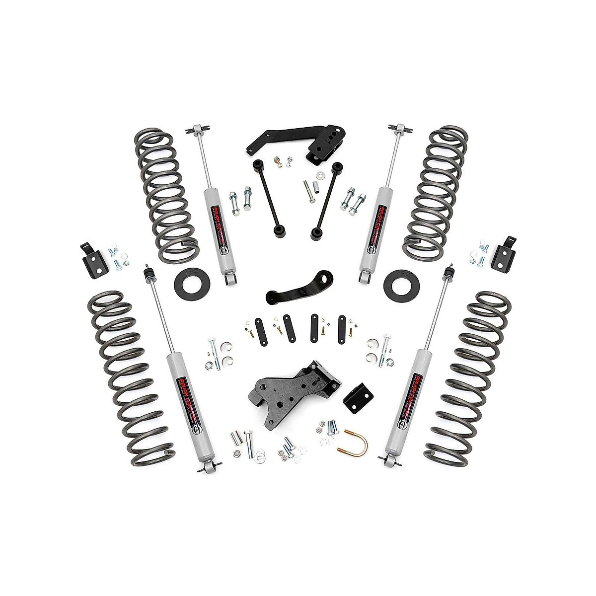 Rough Country 4" Lift Kit for 2007-2018 Jeep Wrangler JK Unlimited - 68130