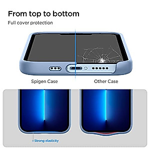 Spigen Silicone Fit Mag (MagFit) Compatible with MagSafe Designed for iPhone 13 Pro Case (2020) - Sierra Blue