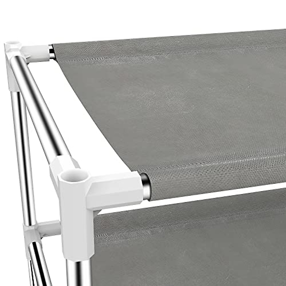 Himimi 10 Tiers Shoe Rack, Non-Woven Fabric Shoe Tower Stand, Easy Assembled Shoe Shelf Organizer Closet for Home, Sturdy Shelf Storage Organizer Cabinet