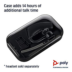 Poly (Plantronics + Polycom) Voyager Legend Portable Charge Case - Headset Case Charger, black