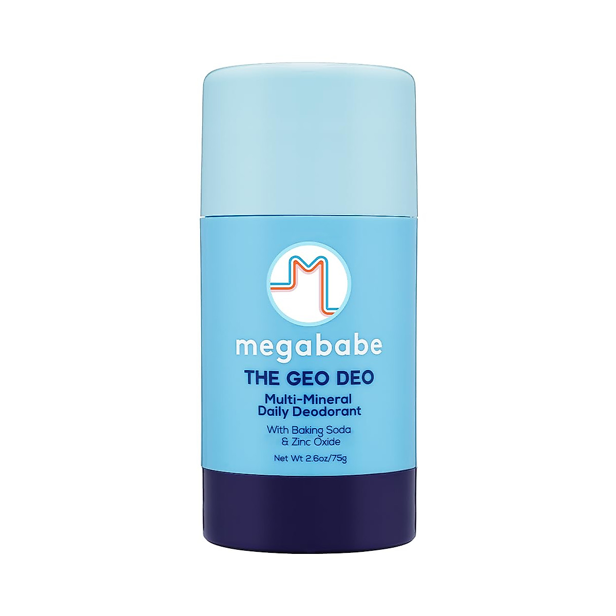 Megababe Daily Deodorant - The Geo Deo with Multi-Minerals | Aluminum-Free, All Natural | Eucalyptus, Cedarwood & Mint | 2.6 oz