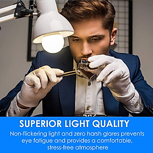 Energetic Light Bulbs 75 Watt, 1200LM Super Brightness, Daylight 5000K, E26 Standard Base, Non-Dimmable A19 LED Light Bulb, UL Listed, 12 Pack