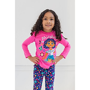 Disney Encanto Mirabel Little Girls T-Shirt and Leggings Outfit Set Pink 6