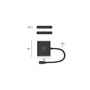 Mobility Lab - ML305882 - HUB-USB-C Adapter - 4 in 1 - Space Grey