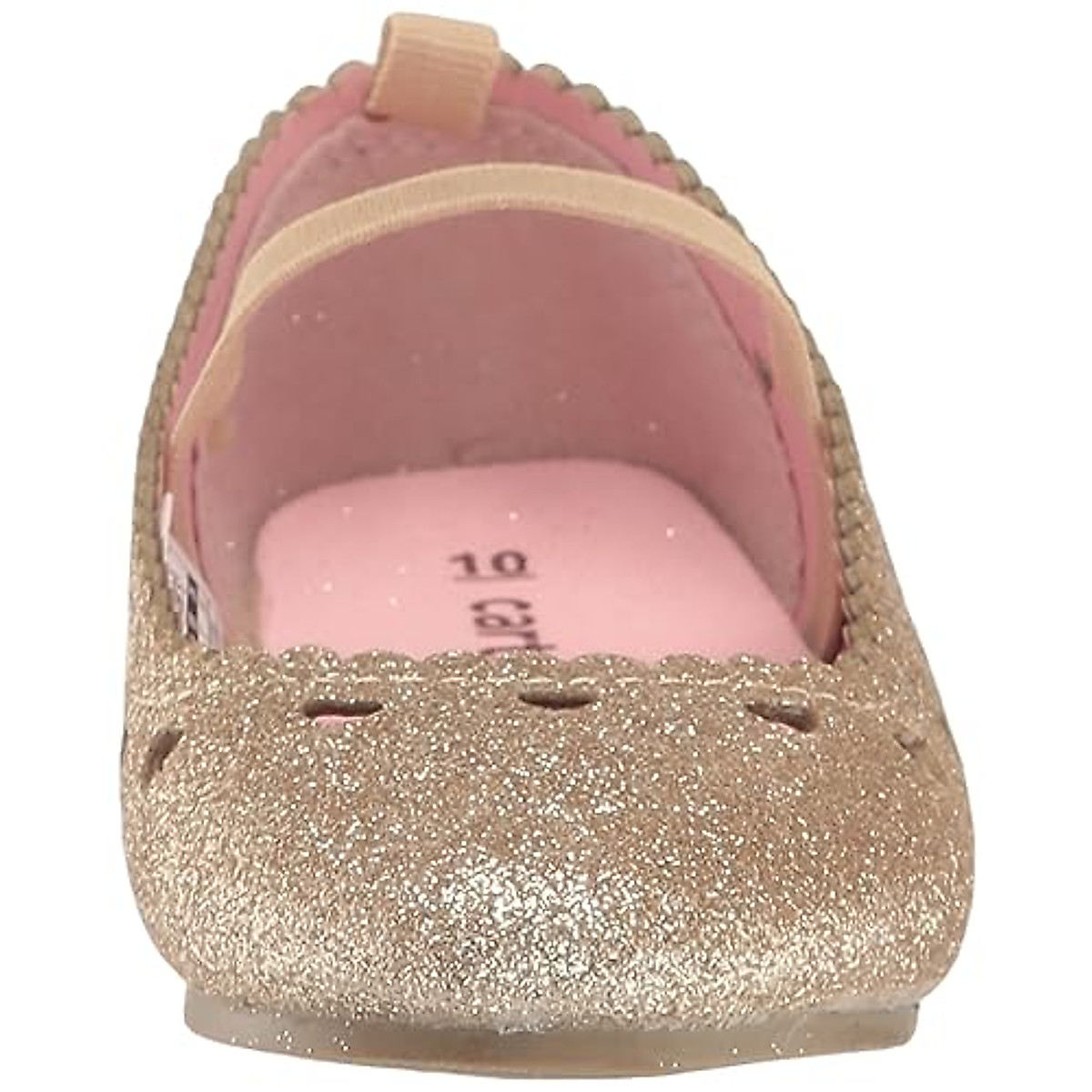 Carter's Ellaria Dress Shoe, Gold, 2 US Unisex Big Kid