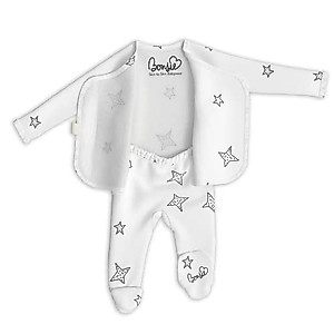 Bonsie Skin to Skin Babywear Footie - Stars (Newborn)