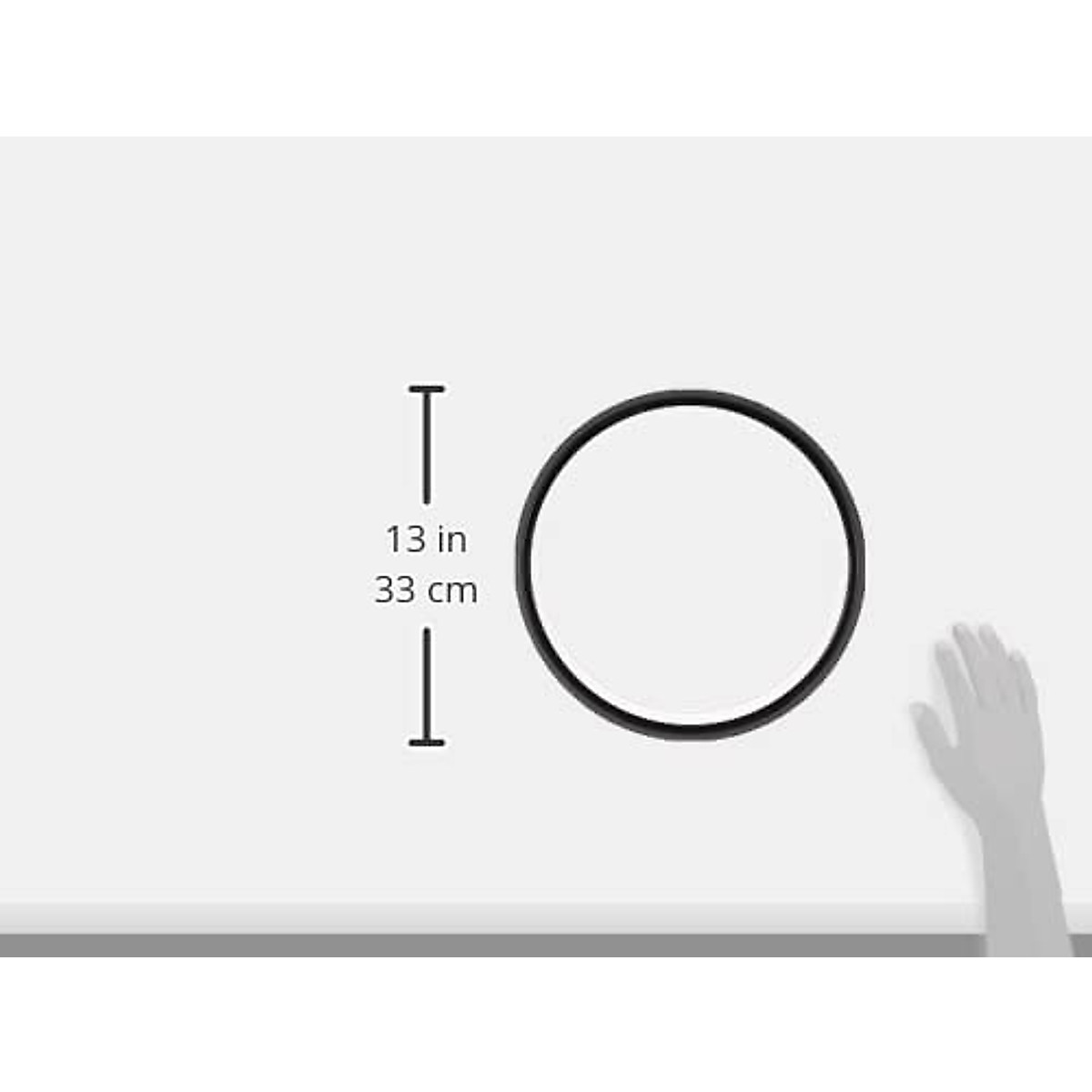 Gaiam Yoga Wheel - Multi-Purpose Yoga Prop & Back Stretcher - Assists with Flexibility, Releasing Tension in Back, Chest, and Spine - Textured Non-Slip Surface, Durable Core - 5"W x 12" Diameter