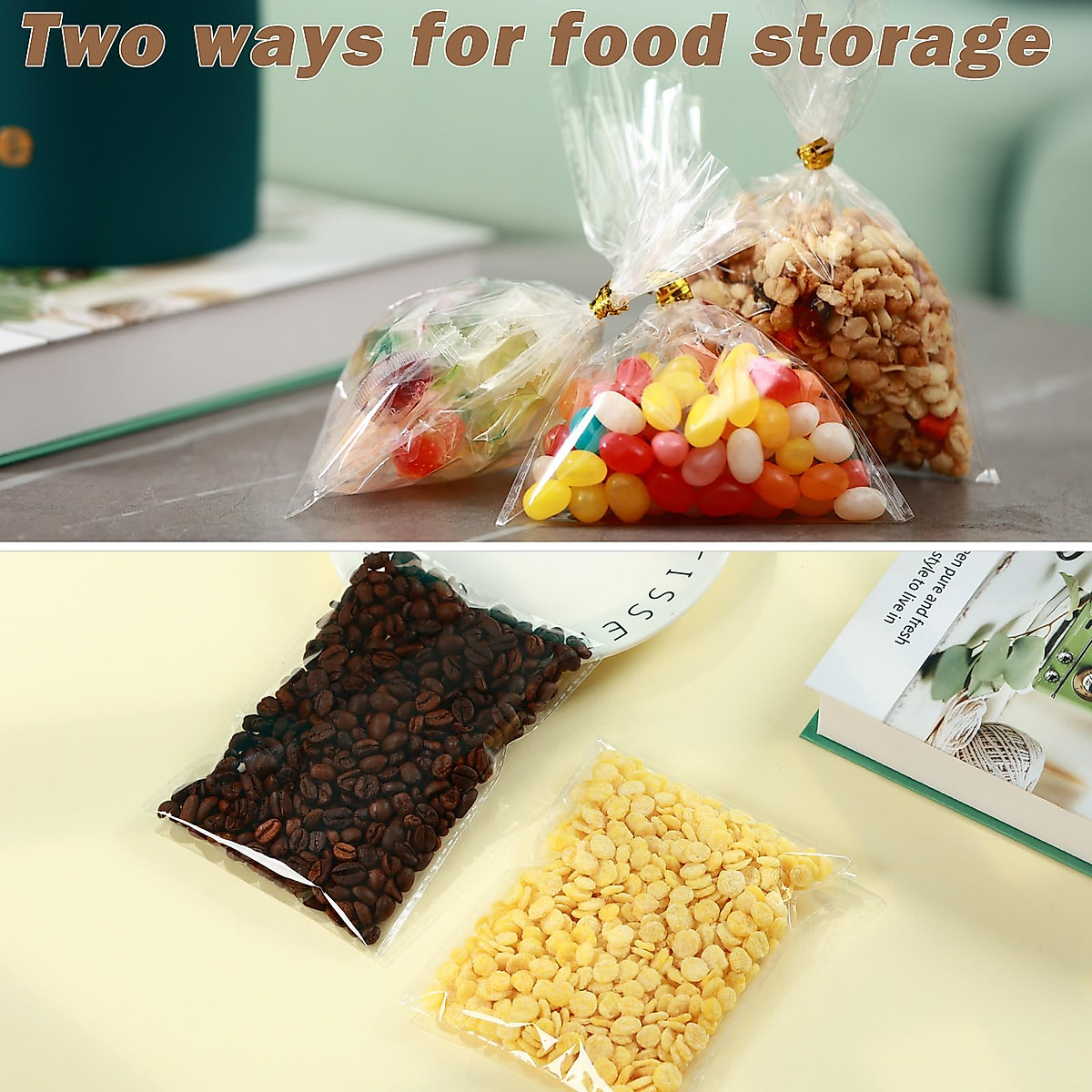 10” x 13” Clear Resealable Cellophane Bags 300 pcs, Self-sealing Clear Bags for Packaging Products Self-adhesive Cello Bags for Clothes, T-shirts, Pants and Gifts, 300 ct in Bulk