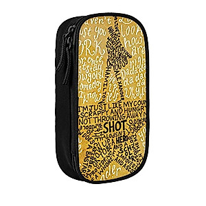 Musicals Pencil Case School Multi-Functional Stationery College Makeup Pencil Bag With Pouch Zipper Storage Bag For Girls Boys Adults School Office