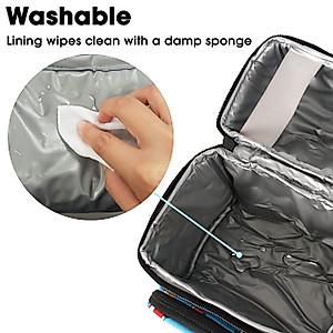 J World Corey Kids Lunch Bag. Insulated Lunch-Box for Boys Girls, Minibus