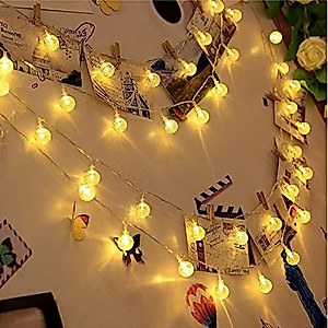 50 LED 9.5M Warm White LEDs Crystal Ball Solar Lamp Power LED String Fairy Lights for Home Outdoor Garlands Garden Christmas Decor