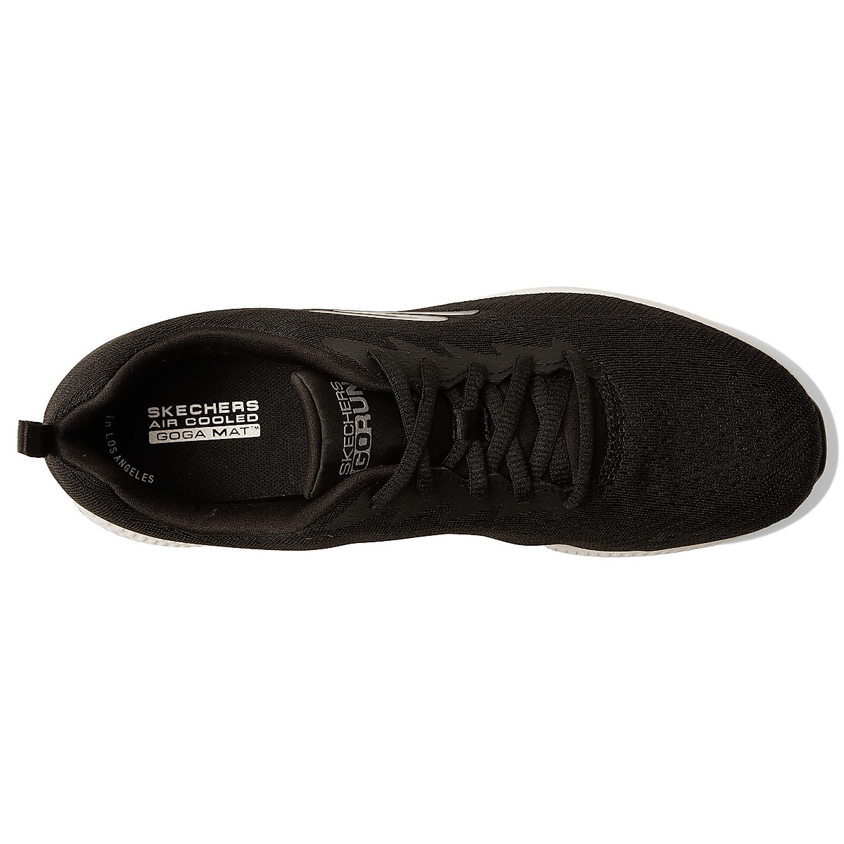 Skechers Women's GO Run CONSISTENT-Energize Sneaker, Black/White, 8.5