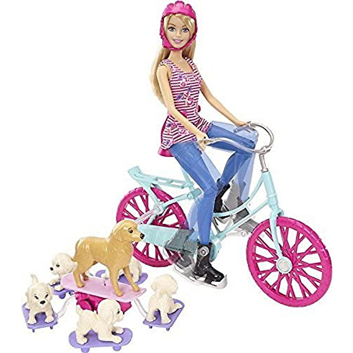 Barbie and Her Sisters in The Great Puppy Adventure Barbie and Bicycle Playset