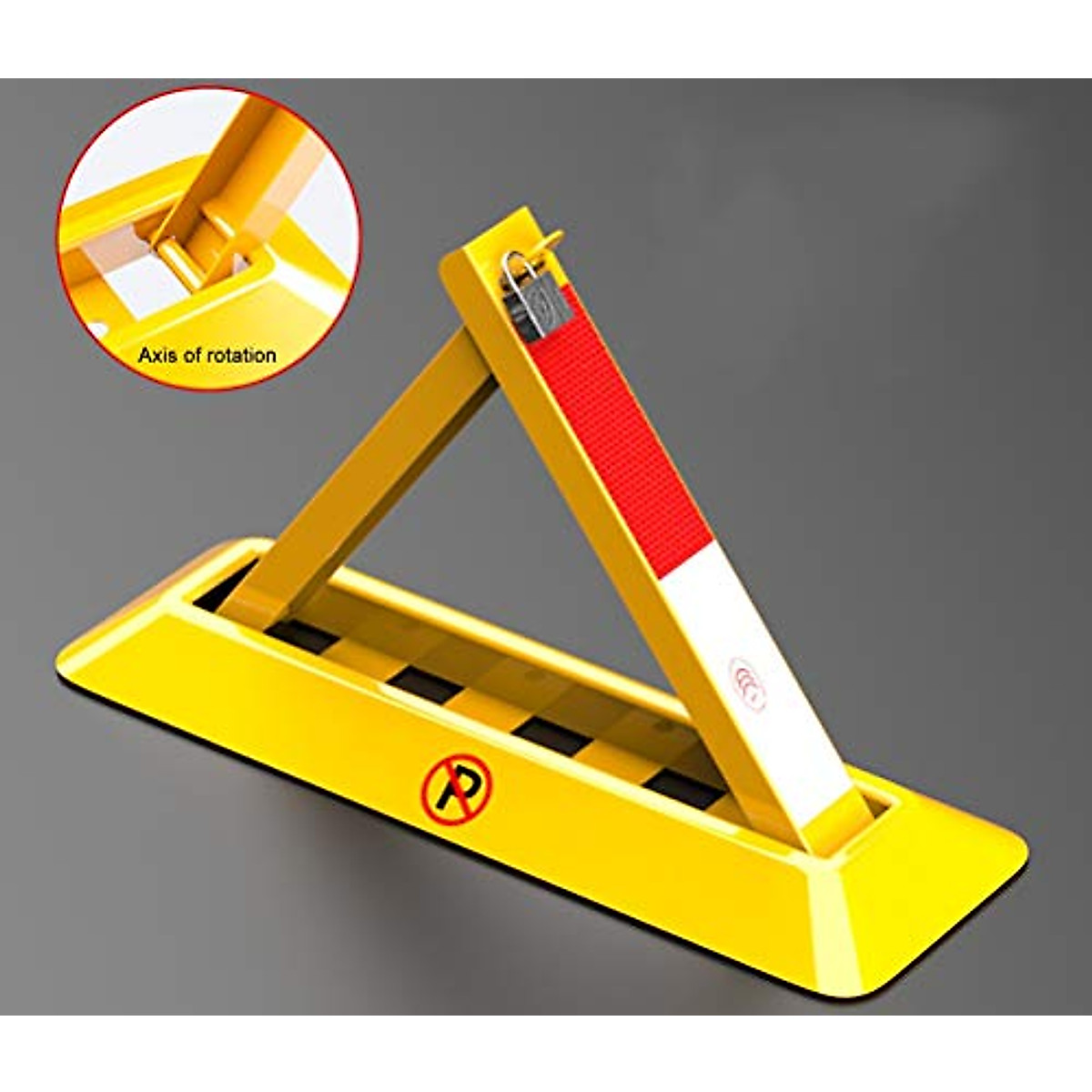 CAIMIAO Security Posts for Driveways,Car Park Driveway Guard Saver,Easy Installation Car Parking Lock,Protect Your Parking Space