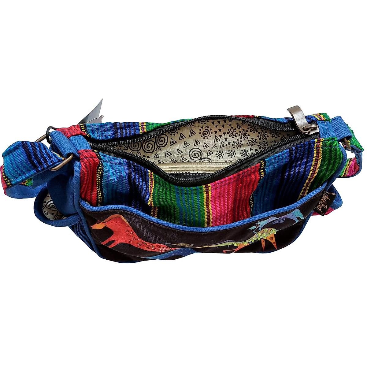 Laurel Burch Dancing Horses Crossbody Bag (Multi)