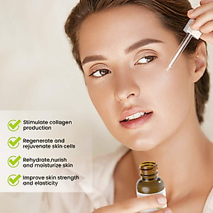 HOPEMATE H Vitamin E Oil - Anti Aging, Reduce Wrinkles and Fine Lines for Moisturized & Youthful Skin - Pure & Natural Vitamin E Serum for Face, Hair, Nails (1 oz)