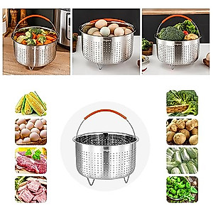Steamer Basket for Instant Pot, Vegetable Steamer Basket Stainless Steel Steamer Basket Insert for Pots (3qt)