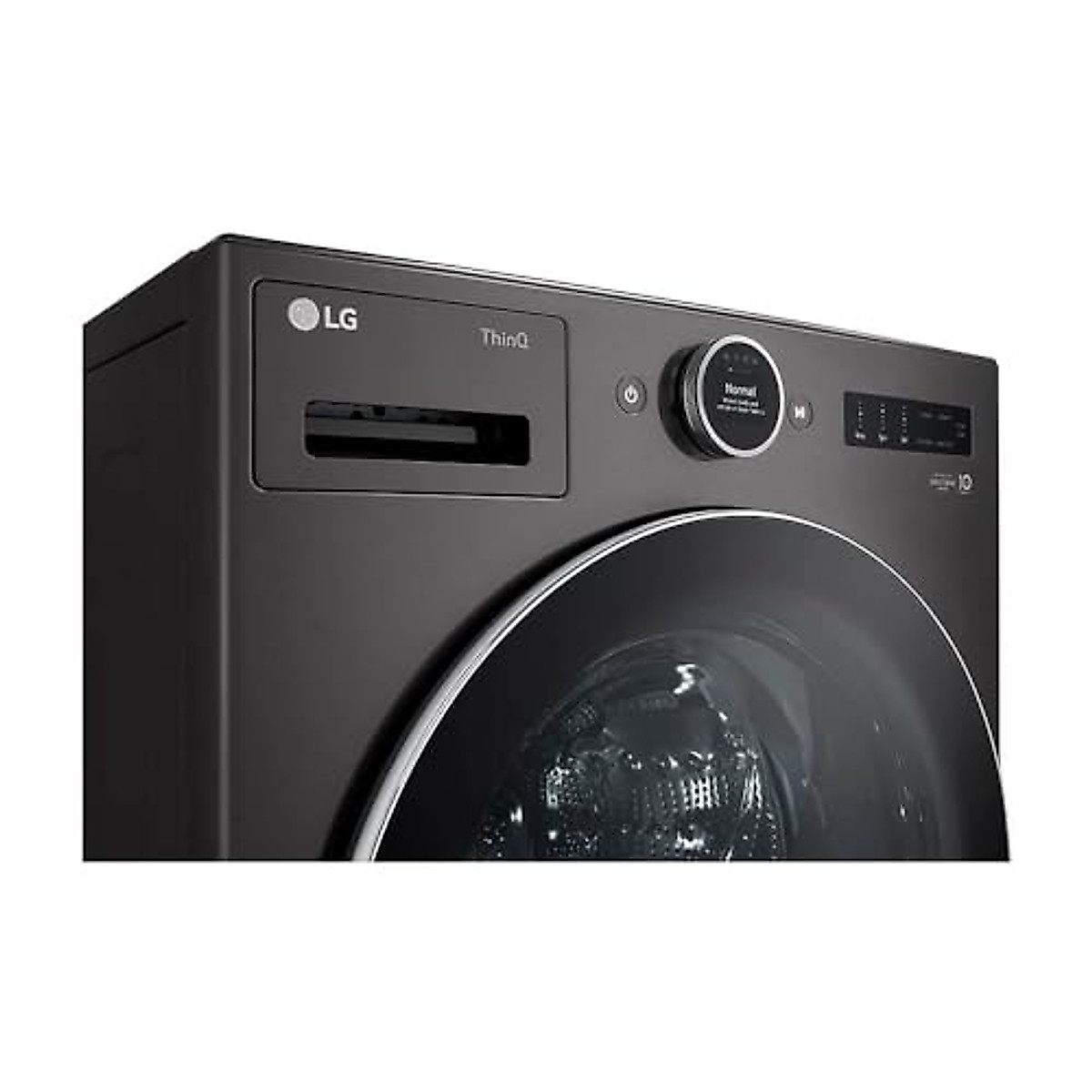 LG WM6700HBA 5.0 Cu. Ft. Black Steel Front Load HE Stackable Smart Washer