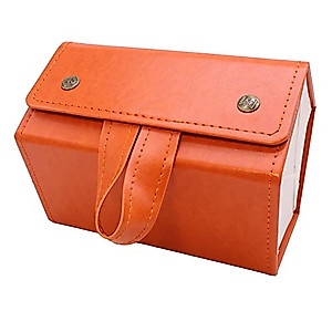 MAFENLY multiple glasses case travel Five sunglass, 5 sockets glasses case travel sunglasses organizer holder (5 pack orange)