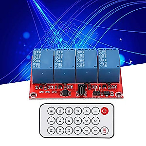 Receiving Relay Module Control Switch, Multiple Buttons 4 Channel Relay Module Receiver Set Labor Saving with Internal Battery for Electrical Components(#1)
