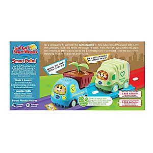 VTech Go! Go! Smart Wheels Earth Buddies Vehicle 2-Pack with Gardening Truck and Recycling Truck