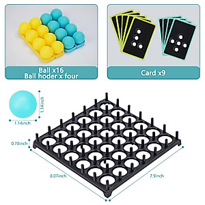 LANBOUY Bounce Ball Party Game, Table Top Games Family Party Jumping Connect Tabletop Board Games Toys Bounce Battle Ball Game, Funny Ball Tabletop Game Toys for Adults and Kids