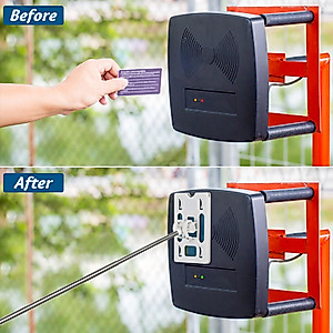 Veemoon Telescopic Rod Card Holder: 2PCS Vehicle Parking Swiping Stick Reacher Grabber Tool Car Parking Contactless Payment Rod for Car Parking Fee Paying,Car Parking Rod