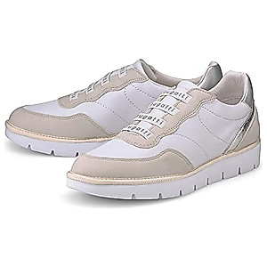 Bugatti Women's 431A2Q605550 Loafer, Beige White, Womens 10