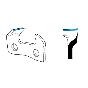 Oregon 16-inch PowerSharp Starter Kit with Bar, Sharpener, and 56 Drive Link PowerSharp Chain, 3/8" Low Profile, .050" Gauge, Portable Sharpening Tool for Chainsaws (541656)