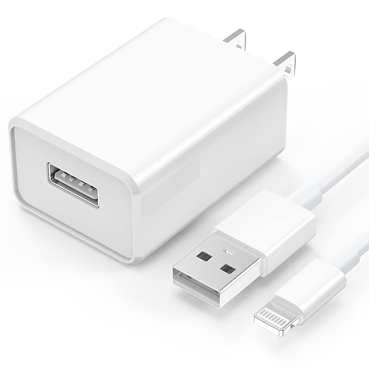 iPhone Fast Charger with Cable, ZNOOGRN 20W USB Power Charger with 6.6FT USB to Ligh-tning Cable Fast Charger for iPhone 13/12 Pro/11/XS/Max/XR/X/SE iPad