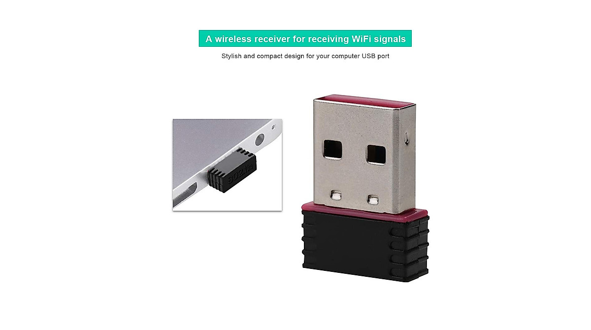 Yoidesu 300Mbps USB Adapter Long Range Network Card Dongle Transmitter ...