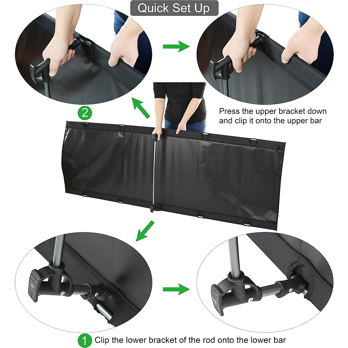 MARCHWAY Ultralight Folding Tent Camping Cot Bed, Portable Compact for Outdoor Travel, Base Camp, Hiking, Mountaineering, Lightweight Backpacking (Black)