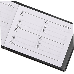 Ciieeo 10pcs Mini Phone Book Credit Card Wallet Mini Pocket Notebook Small Credit Card Wallet Password Book Password Keeper Organizer Pocket Address Book Paper Black Office Phone Book
