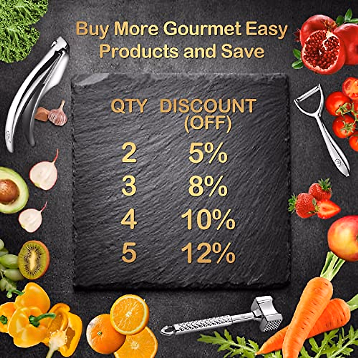 Professional Chef Knife - Stainless Steel Chef's Knives - Australian Designed and Tested Meat Knife - Cooking Knife - Sharp Cutting Knife - Non-Slip Rubber Handle with warranty (S + M + L)