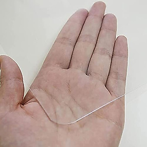 Clear PVC Desk Chair Mat Chair Mat for Carpet Floors, Floor Protectors for Chairs, Floor Mat for Home Office Study,0.8/0.9/1/1.2/1.4/1.6m Wide,Waterproof Clear Carpet Runner for Hallway & Hardwood Fl