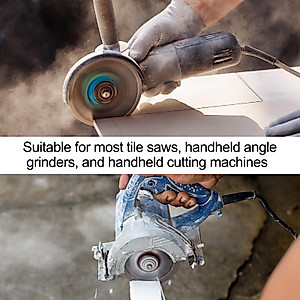 HARFINGTON Diamond Porcelain Tile Saw Blade, 5" (125mm) Super Thin Diamond Cutting Disc with Arbor 5/8" for Cutting and Grinding Ceramic Tiles,Porcelain,Marble