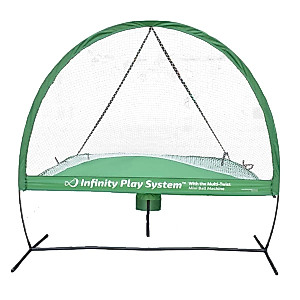 Infinity Play System Rebounder Net with Multi-Twist Mini Ball Machine for Tennis and Pickleball