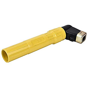 Oumefar Electrode Holder Welding Tool, 400Amp Electrode Clamp Soldering Arc Rod Welding Electrode Clamp Tool Set(Yellow)