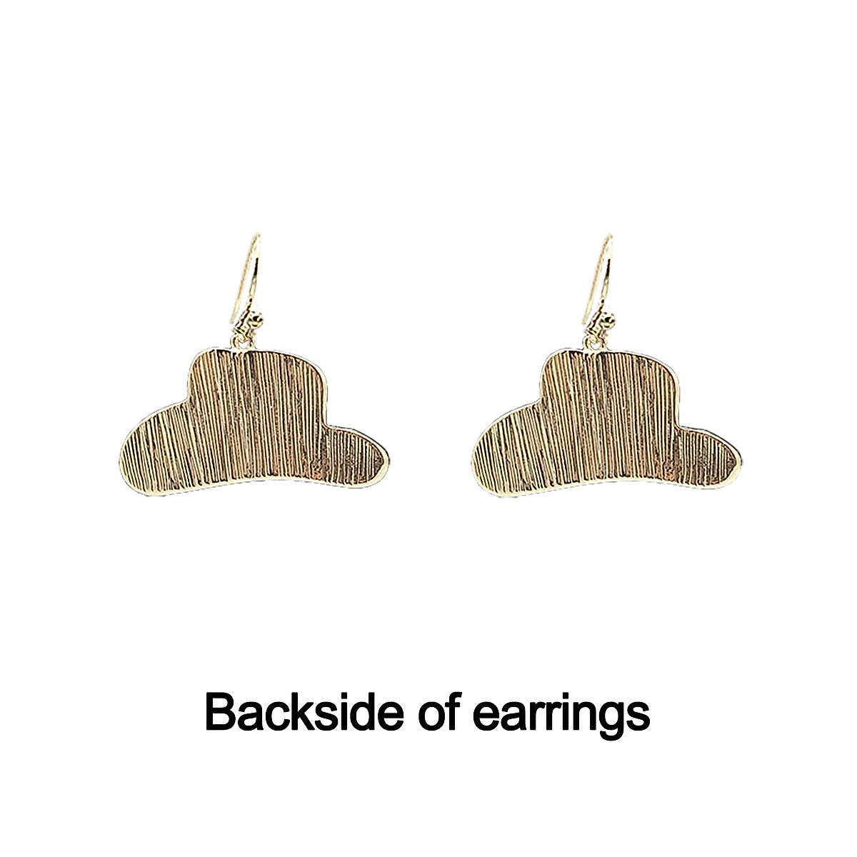 Kathaya Cowboy Boot Earrings for Women Cowgirl Western Dangle Drop Earrings Texas Boots Cow Print Cowboy Hat Earring (Hat)