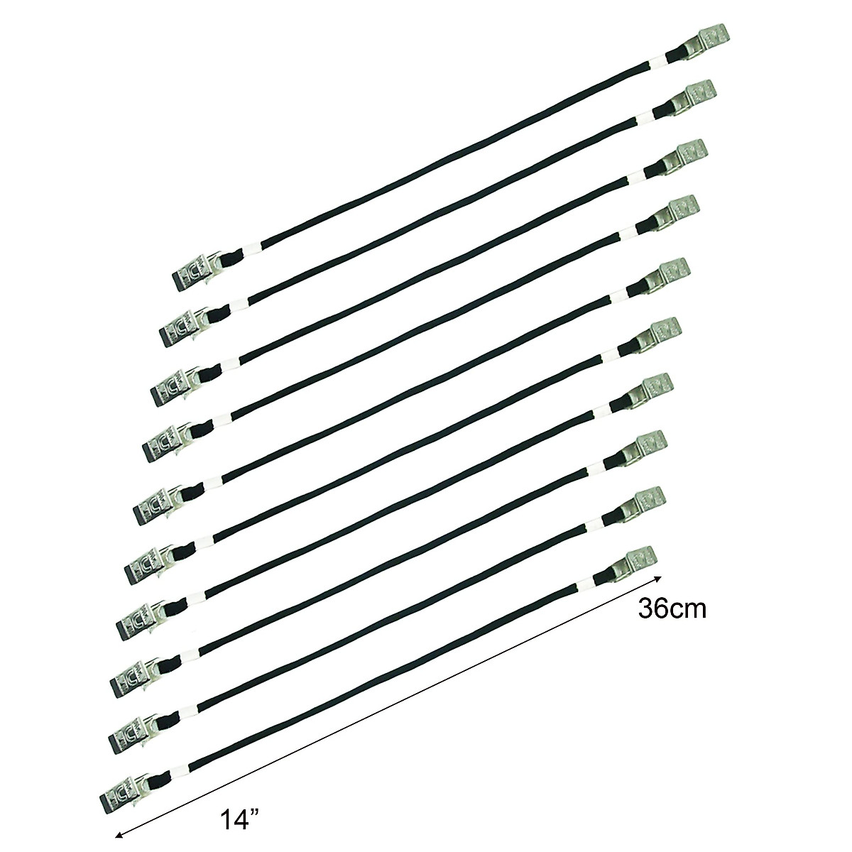 HAISDA Hat Rides Cap Retainer for Fishing,Hat Windy Clips for Boating,Hat Keeper and Eyewear Holder,Pack of 10 Black, 6-7