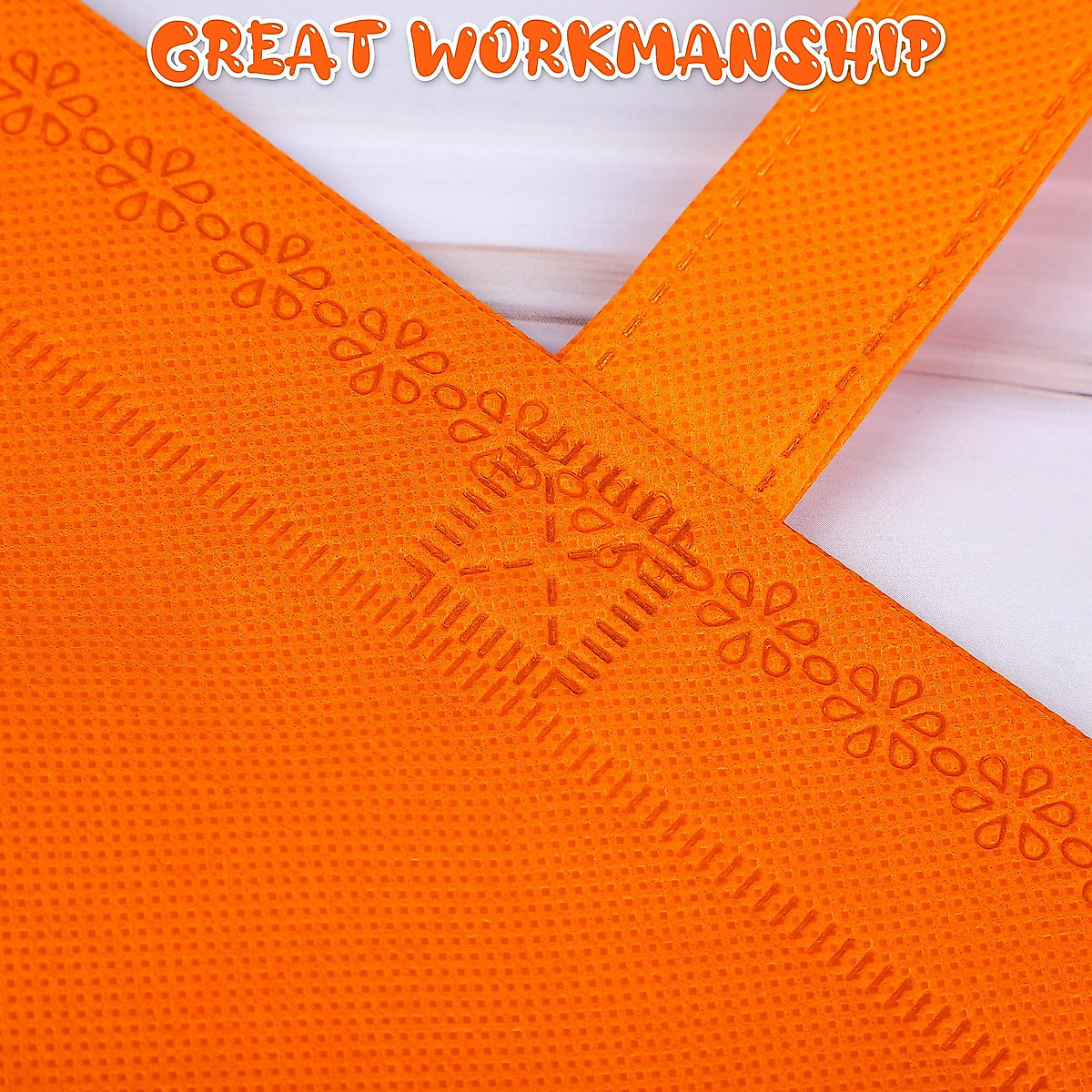 Aneco 24 Pack 11.5 by 11.5 Inches Bottom Birthday Party Bags Non-Woven Treat Bags Easter Egg Hunt Gift Bag Rainbow Colors with Handles, 6 Colors