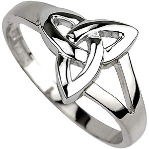 Solvar Trinity Knot Ring Sterling Silver Sz 8