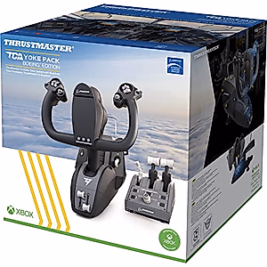 ThrustMaster TCA Yoke Pack Boeing Edition - Officially Licensed by Boeing for Xbox Series X|S/Xbox One/PC