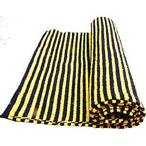 Wonder Care Organic Yoga Mat for Workout & Hand Woven Yoga Mat Thick Eco Friendly Foldable Camping Accessories| Meditation Mat | Travel Yoga Mat (Yellow)