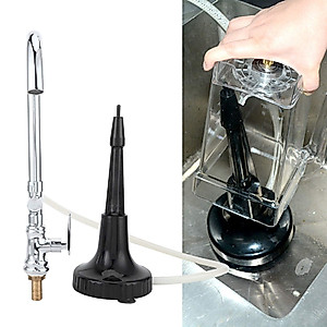 Glass Bar Tea Cup Pitcher Rinser Washer, G 1/2 Pointed Cup Rinser Cleaner Glass Blender Cleaning Equipment for Bar Coffee Shop