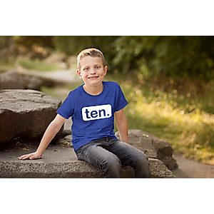 Unordinary Toddler 10th Birthday Shirt Boys 10 Year Old Boys Gifts Ten yr Tenth Birthday Tshirt Gift (Charcoal Blue, Youth L(14-16))