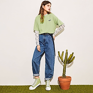 High Top Sneakers for Women White Womens High Tops Canvas Shoes Black Fashion Sneakers Casual Lace up Tennis Shoes (Green,US08)