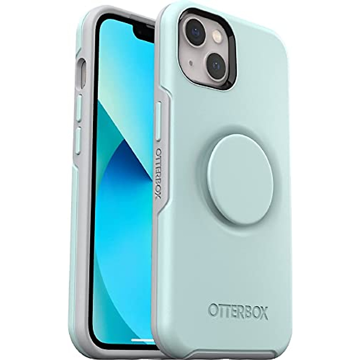 OtterBox + Pop Symmetry Series Case for iPhone 13 (Only) - Non-Retail Packaging - Tranquil Waters (Blue)