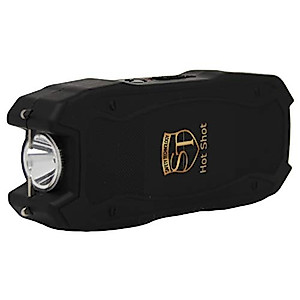 Hot Shot 90 MIL Stun Gun Black with Battery Meter and Flashlight