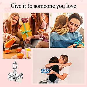 MITSOKU 925 Sterling Silver Charms for Bracelets Necklaces Glow-in-the-dark Firefly Dangle Pendants Beads Charms Jewelry Gift for Women